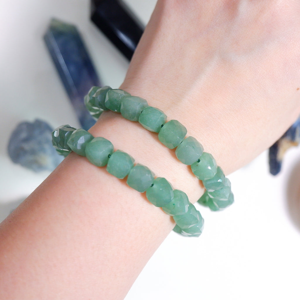 Chunky Green Aventurine Bracelet – Made by KCA