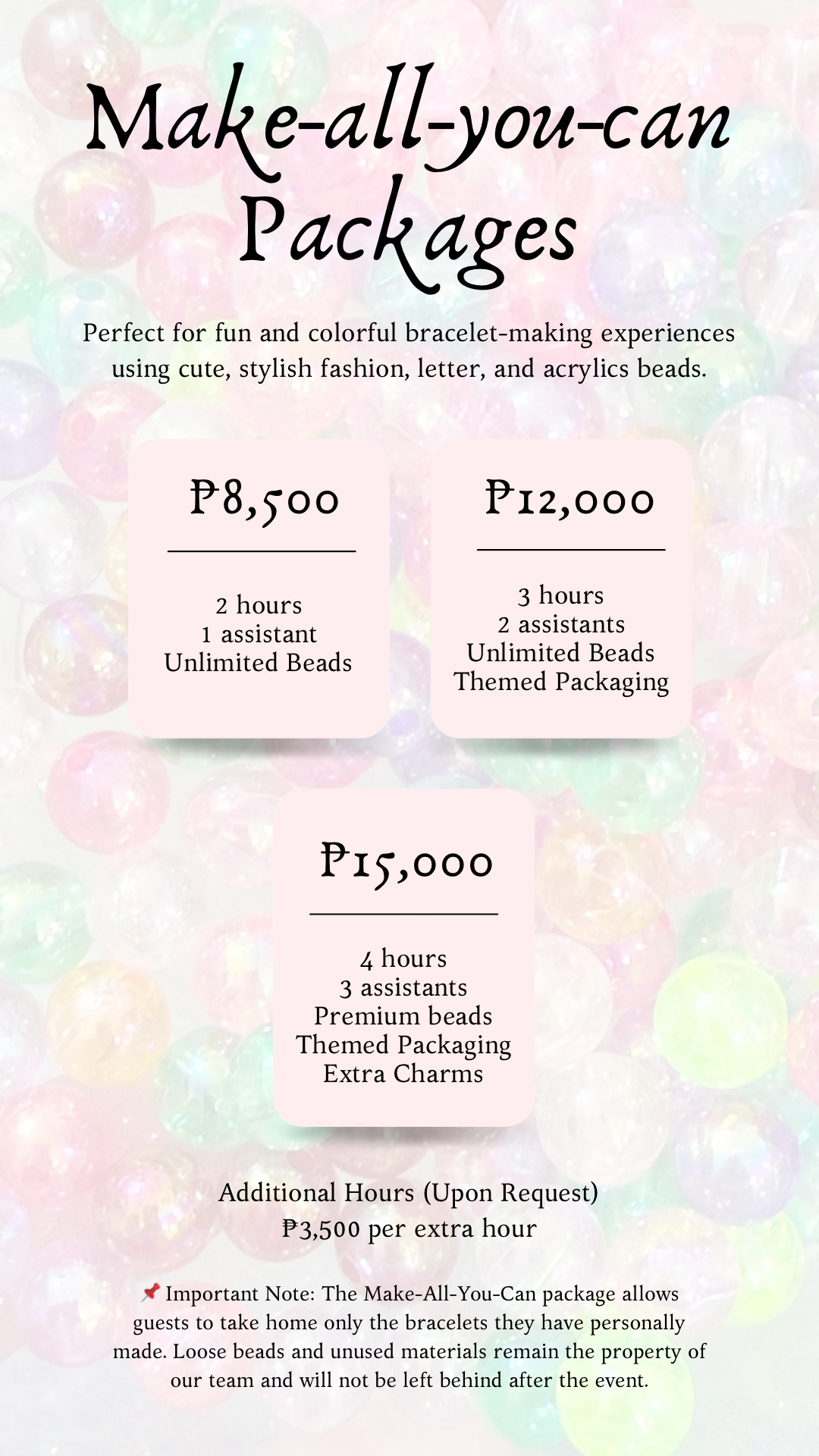 DIY Bracelet-Making Cart for Events & Parties | Made by KCA